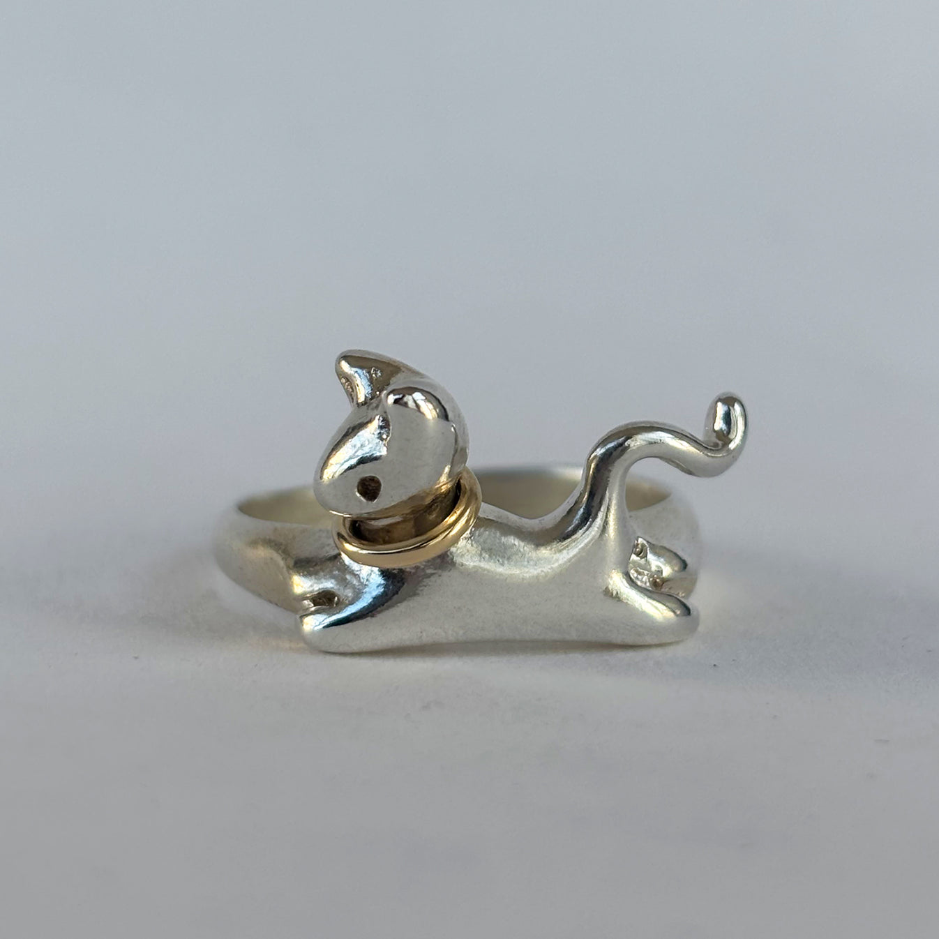 Silver Cat Ring | Pupari